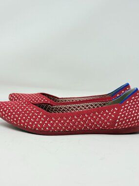 Rothy's | Shoes | Rothys Retired Red Apple Honeycomb Point Flats Shoe ...